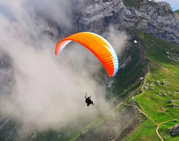 Paragliding High Fly with Ropeway – Solang Valley | Solang Valley ...